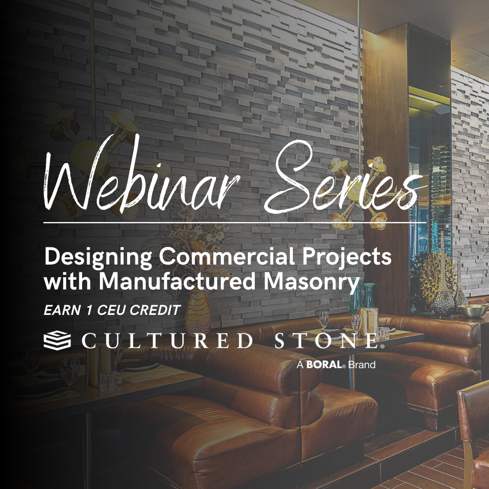 Webinar: Designing Commercial Projects with Manufactured Masonry | CSI ENG Webinar: Designing Commercial Projects with Manufactured Masonry | CSI ENG